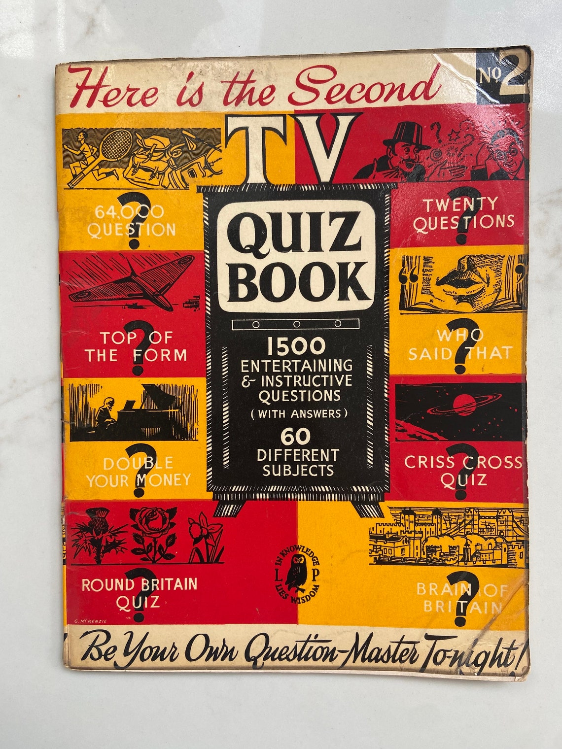 Vintage TV Quiz Book - First Edition 1959 - 1500 Questions on 60 ...