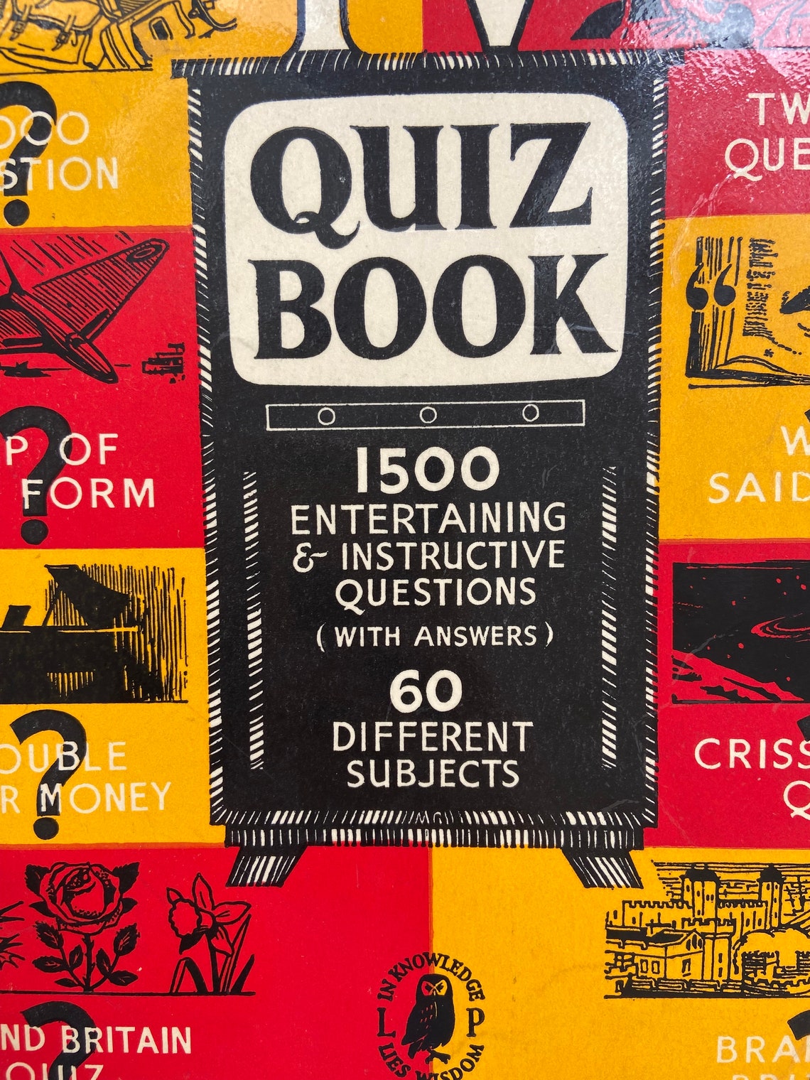 Vintage TV Quiz Book - First Edition 1959 - 1500 Questions on 60 ...