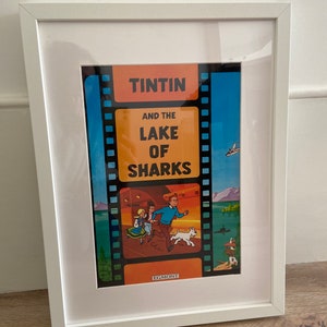 Framed Tintin Wall Art Magazine Decor Childrens Bedroom - Etsy