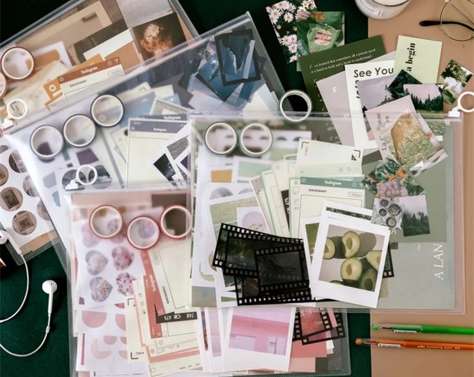 Vintage Scrapbook Journal Ephemera Pack of 60+ Items - Collage/junk ...