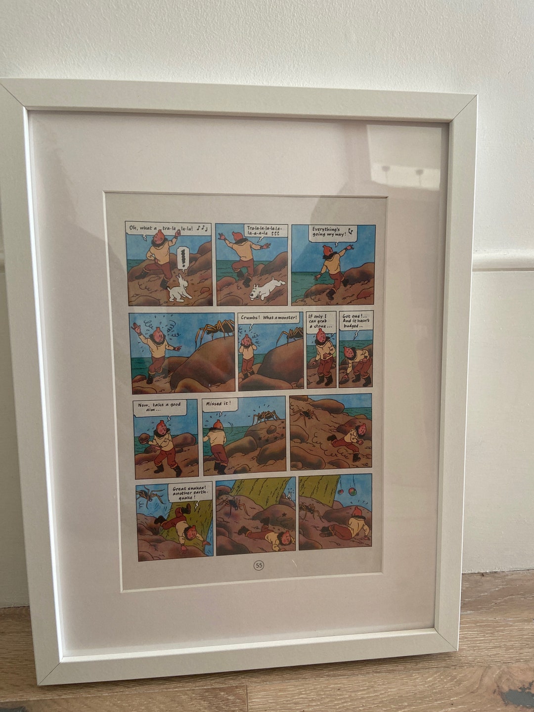 Tintin Wall Art Print From the Shooting Star Magazine, Home Decor ...