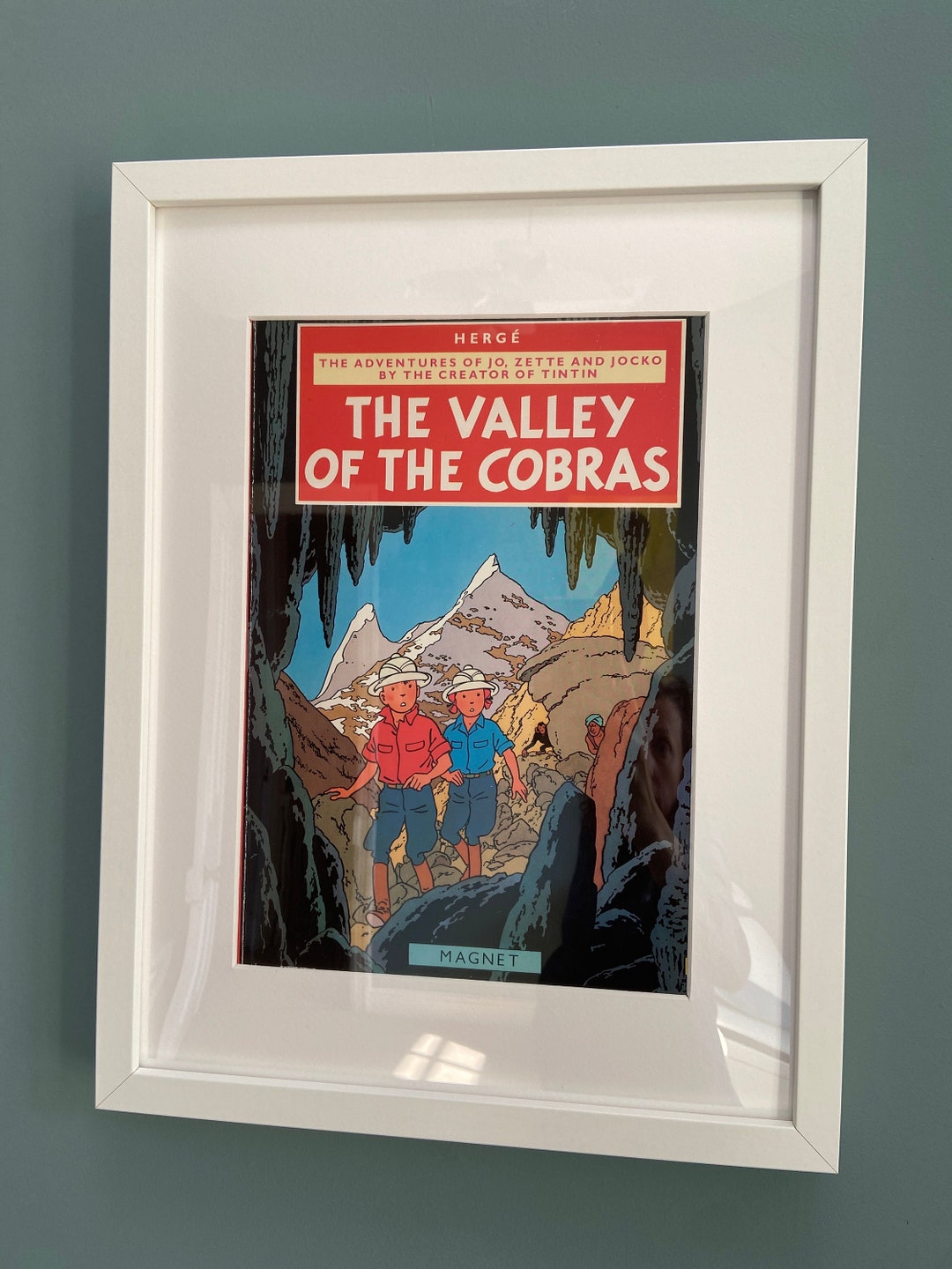 Tintin Wall Art Print of Valley of the Cobras Magazine, Housewarming ...
