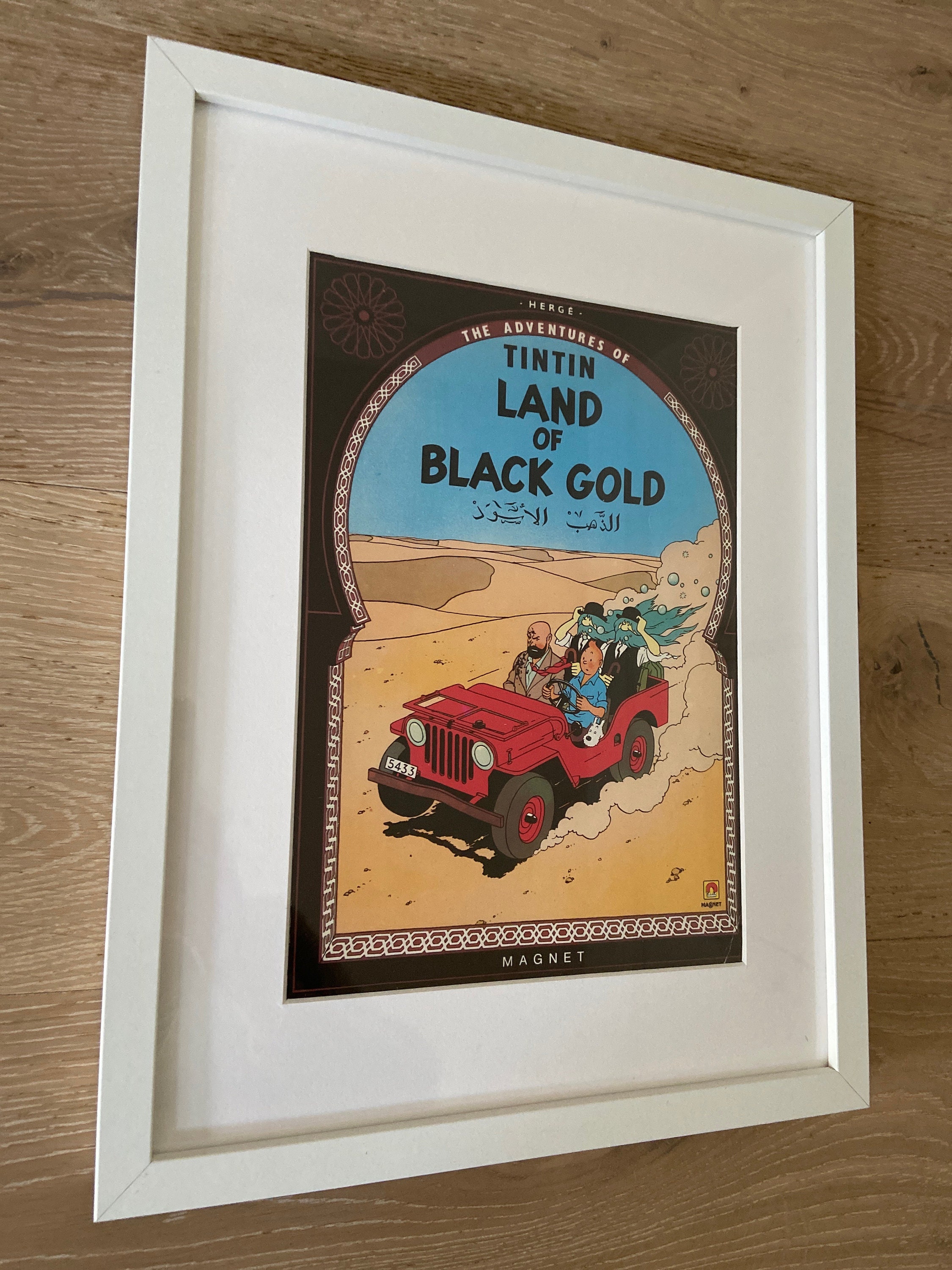 Tintin Wall Art Land of Black Gold in Frame, Home Decor, Housewarming ...