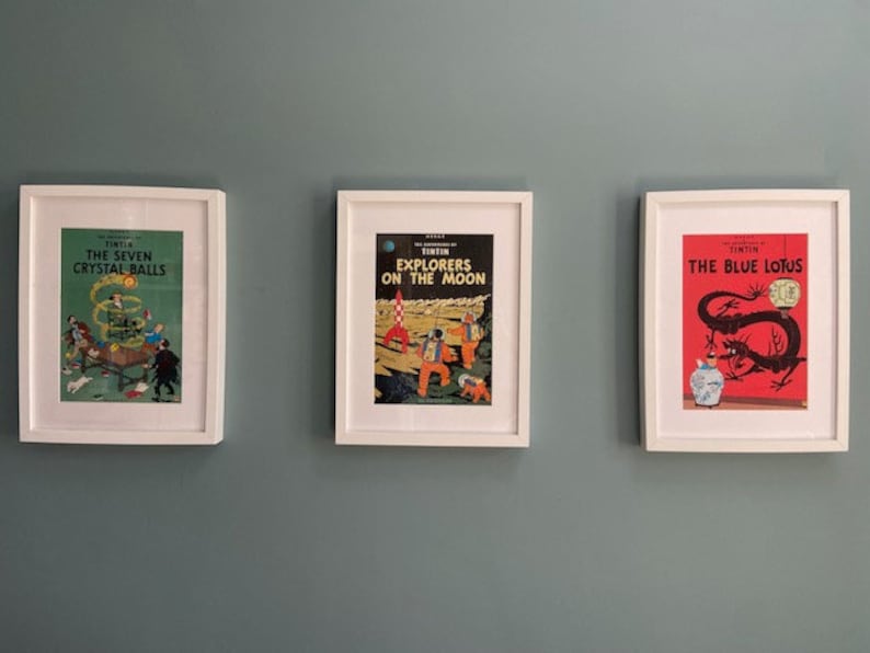 Framed Tintin Comic Magazine Cover Wall Art, Tintin in America ...