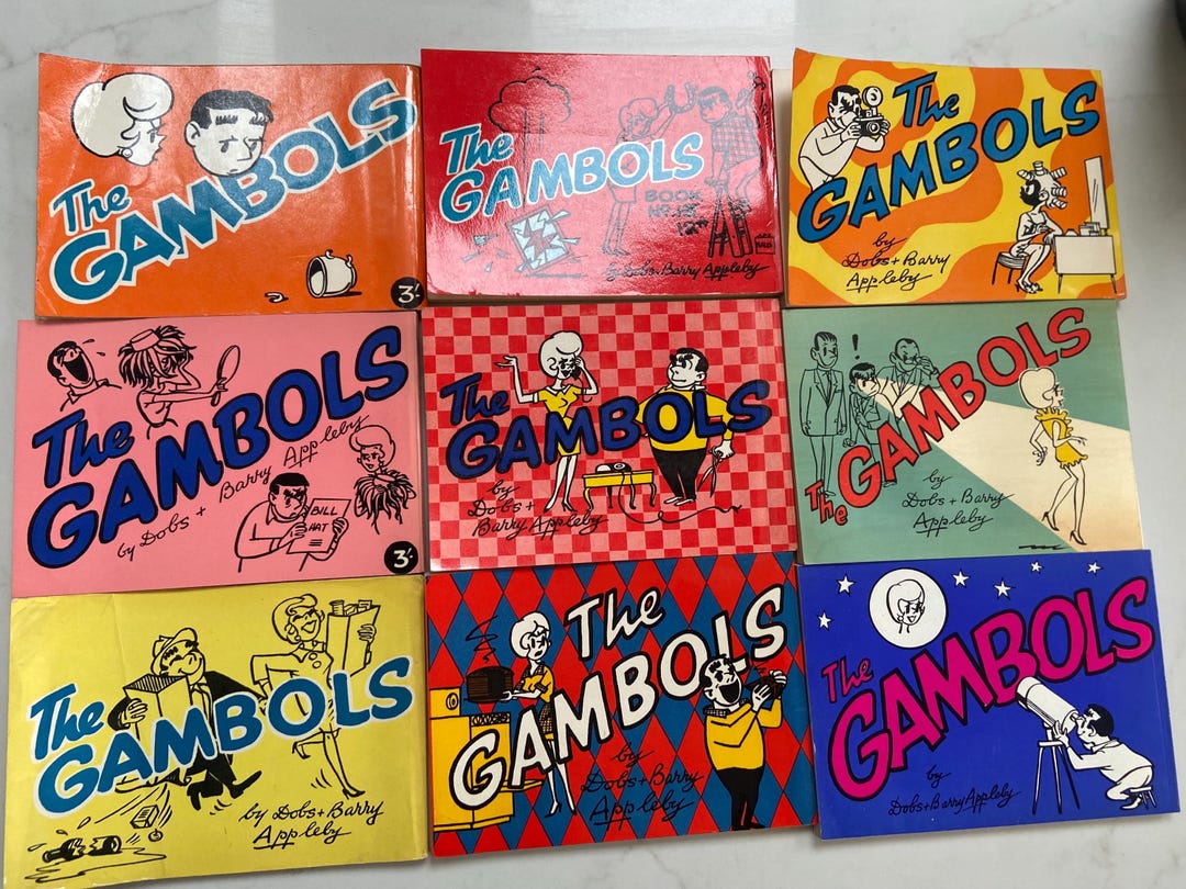 Vintage the Gambold Comic Books by Dobs & Barry Appleby, Comic Strip ...