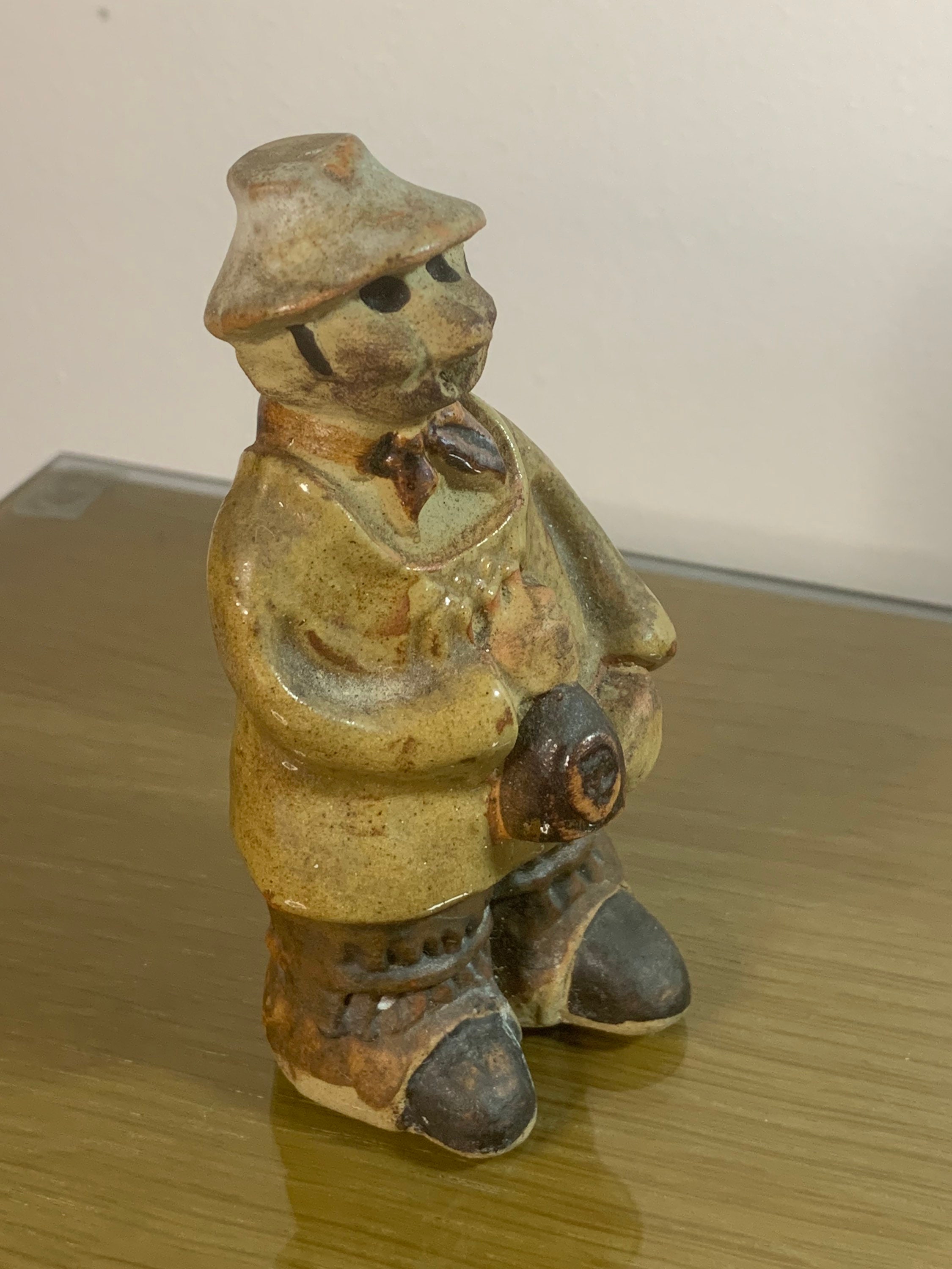 TREMAR Vintage Cornwall Pottery Man With Bottle Figurine - Etsy