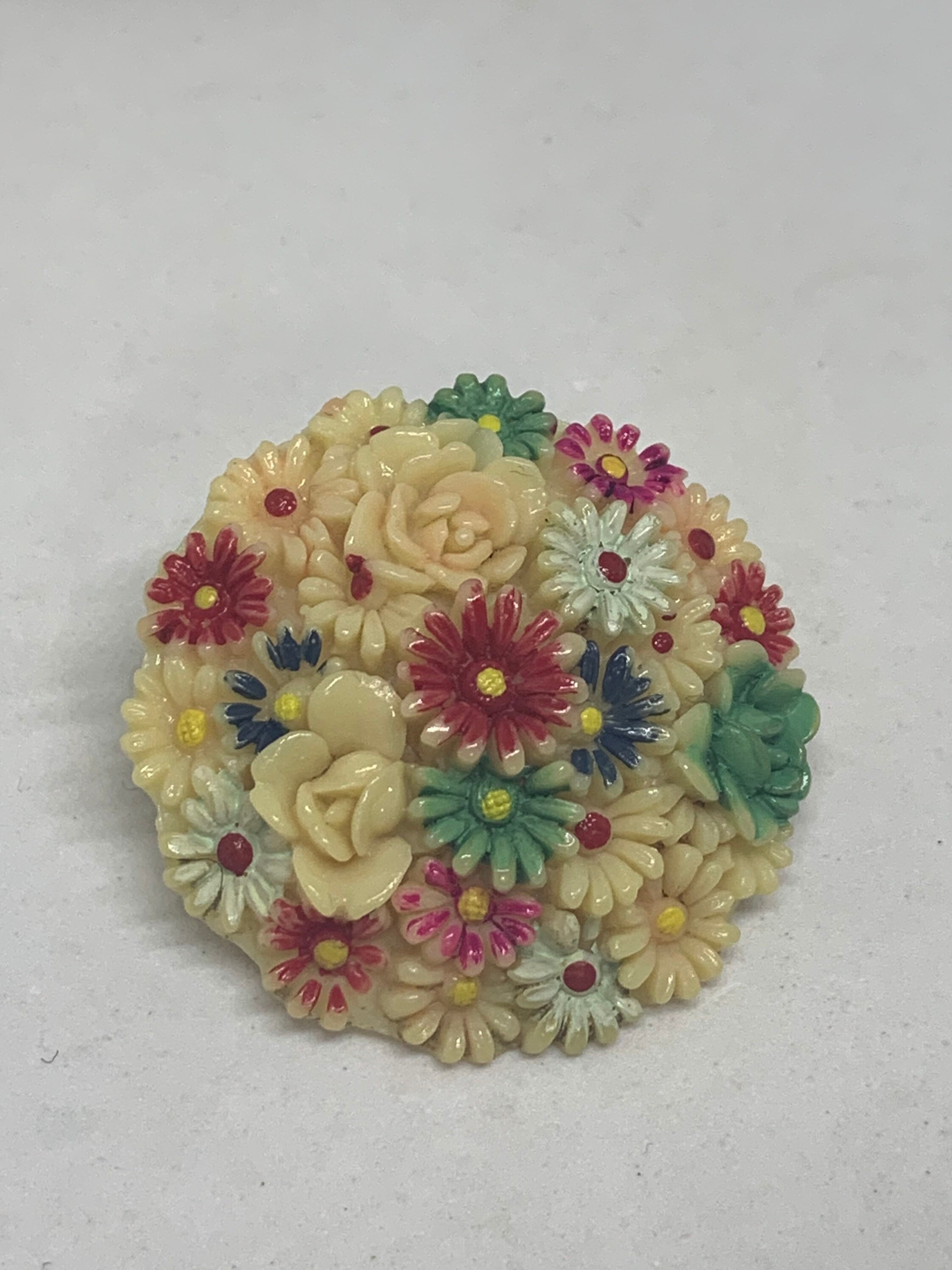 Vintage Celluloid Flowers Brooch Retro Costume Jewelry - Etsy UK