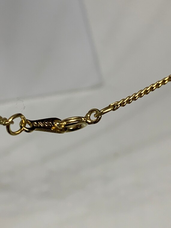 Avon Vintage Elegant Gold Ruby Chain Necklace | Vinta… - Gem