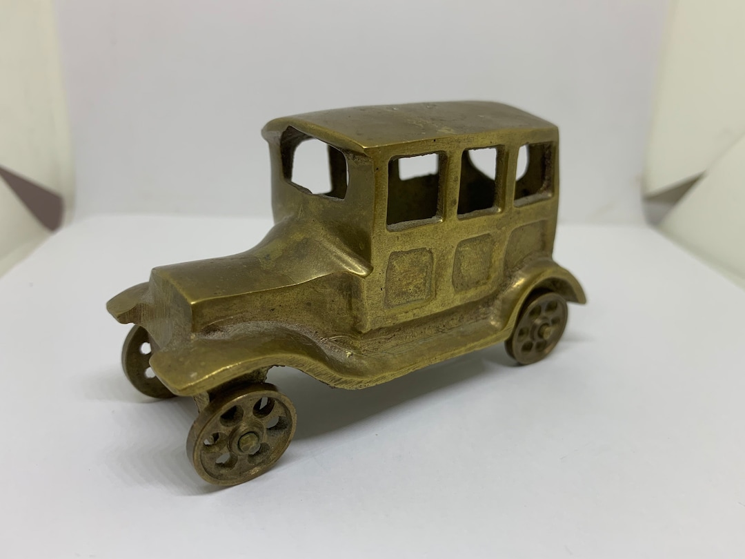 Vintage Solid Brass Ford Model T Car | Brass Figurines | Collectible - Etsy