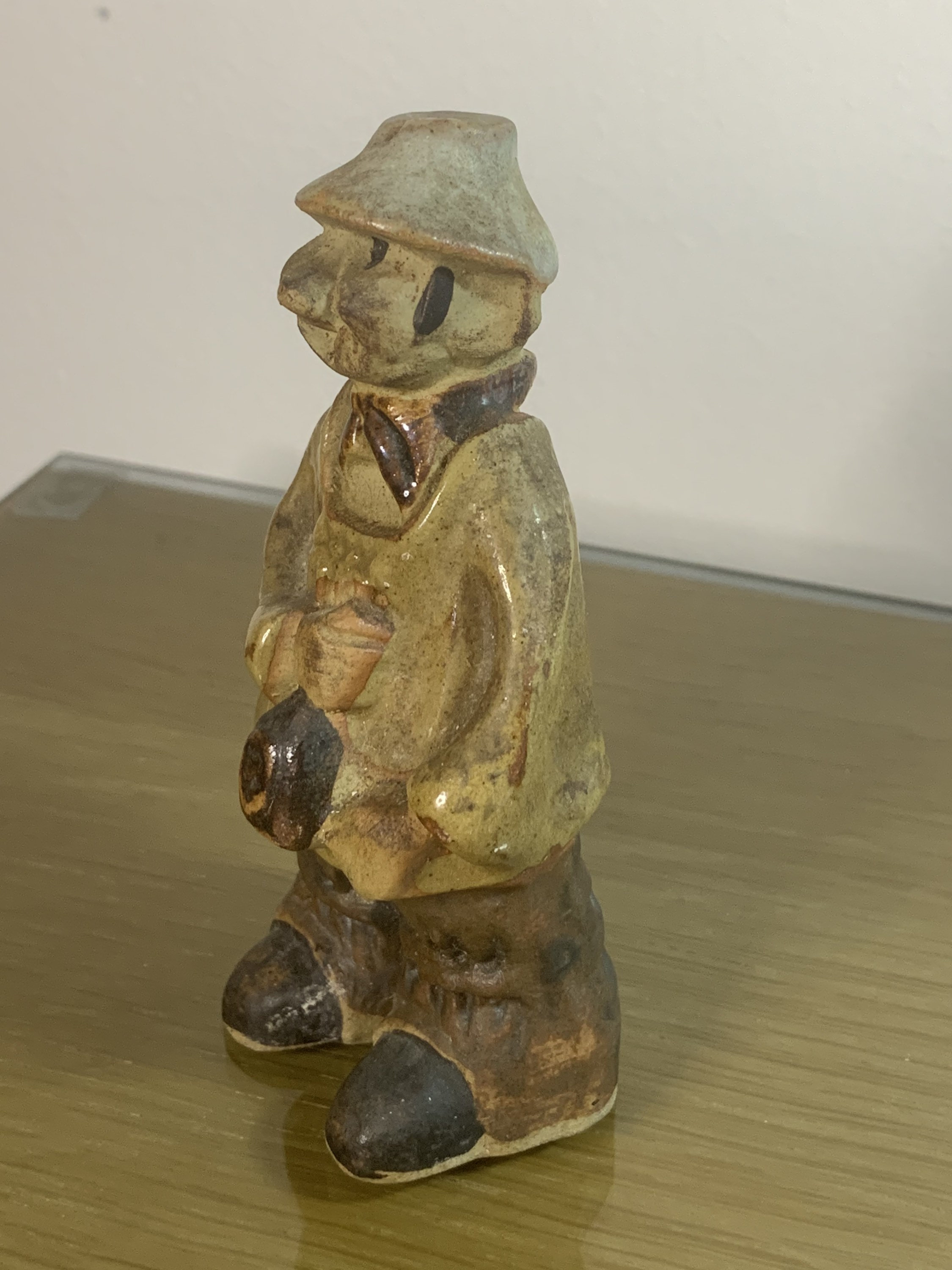 TREMAR Vintage Cornwall Pottery Man With Bottle Figurine - Etsy