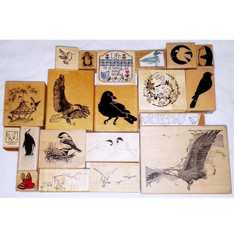Crow Rubber Stamp - Etsy