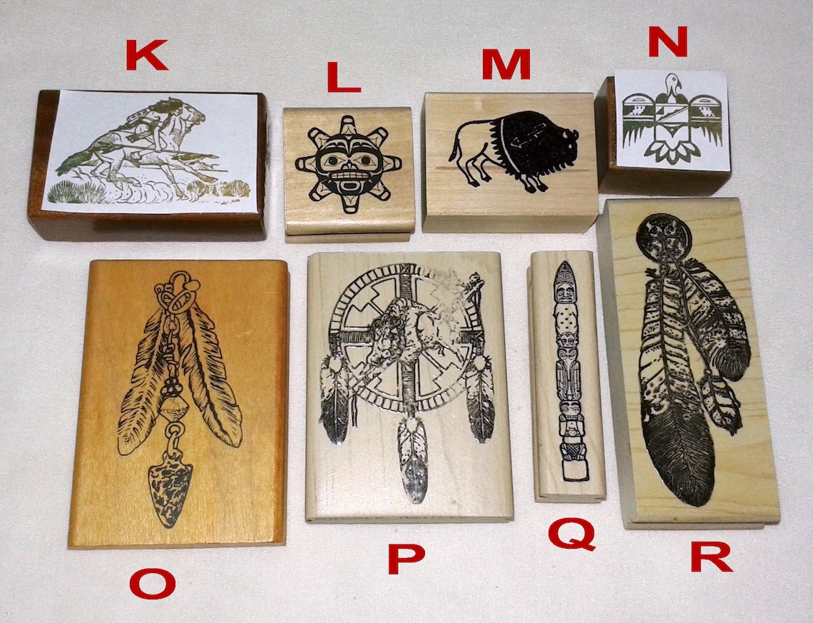 Choose Tribal Rubber Stamp Native Indian Northwest Southwest - Etsy