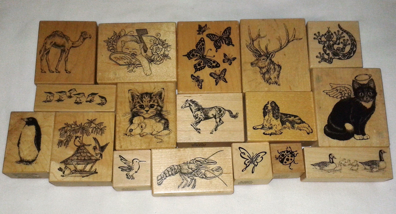 Choose PSX Small Animal Rubber Stamp Kitty Cat Bird Camel | Etsy