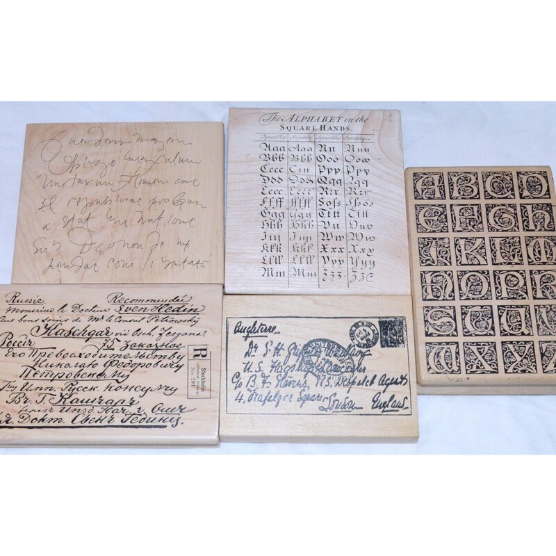 Cursive Alphabet Stamps - Etsy