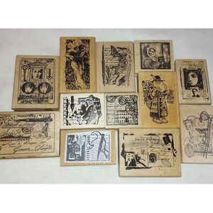 Choose Acey Deucy Sm Rubber Stamp Collage Lynne Perrella - Etsy