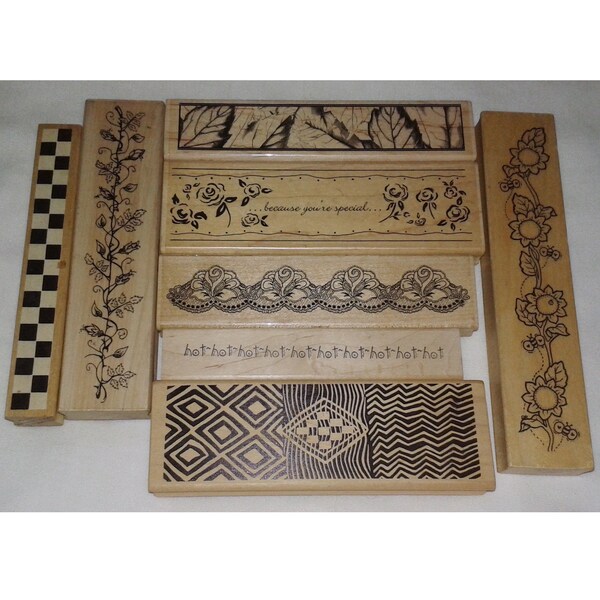 Border Rubber Stamp - Etsy