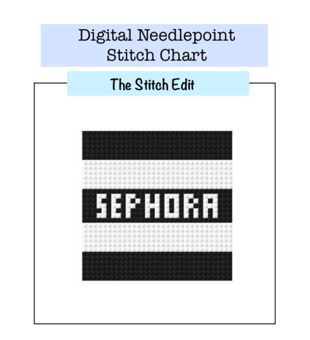 Sephora, Digital Needlepoint Chart, Instant PDF Download - Etsy