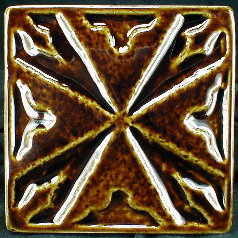 Celtic Ceramic Tile, 6 X 6, Celtic Cross, Ceramic Tile, Backsplash Tile ...