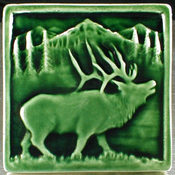 Elk Tile 6x6 Animal Art Decorative Tile Ceramic Sculpture - Etsy