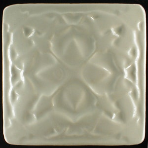 6x6 Tulip Tile, Glossy White Ceramic Art Tile, Ceramic Tile, Wall Tile ...