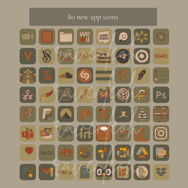 Fall App Icons (Just for you!) - Etsy