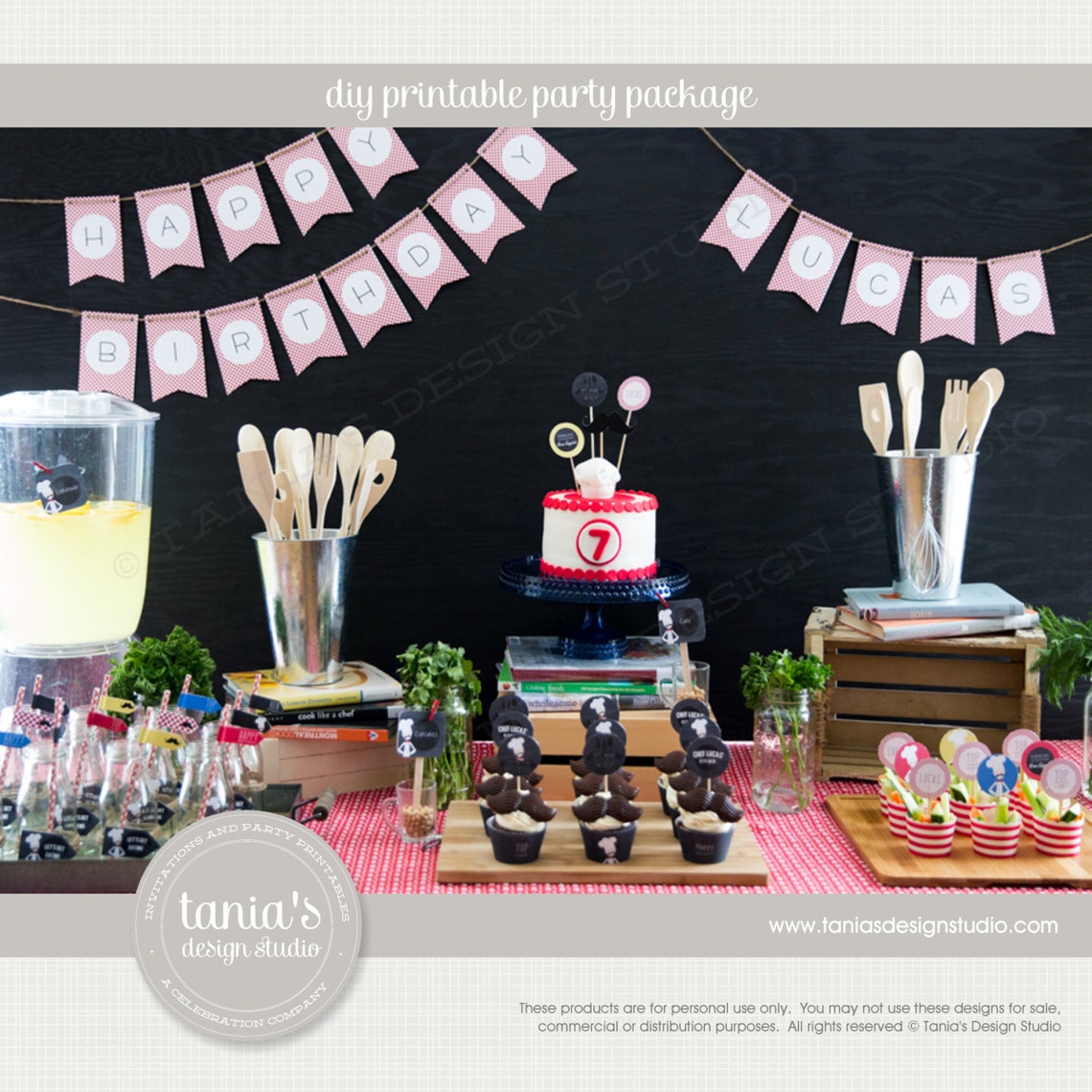 Top Chef Printable Birthday Party Package by Tania's - Etsy Canada