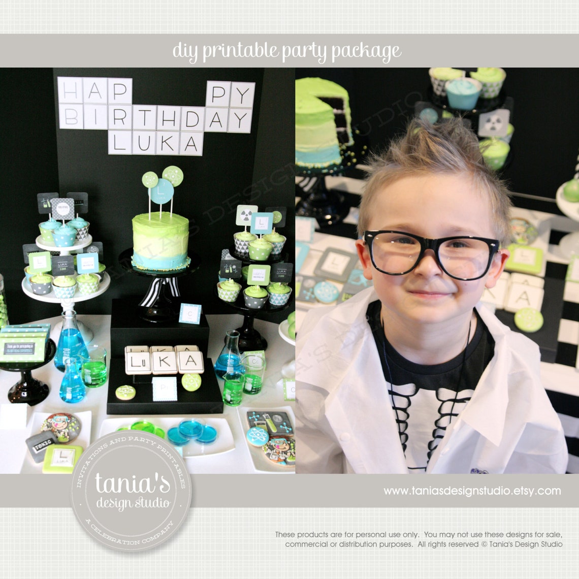 Science Birthday Printable Birthday Invitation by Tania's | Etsy