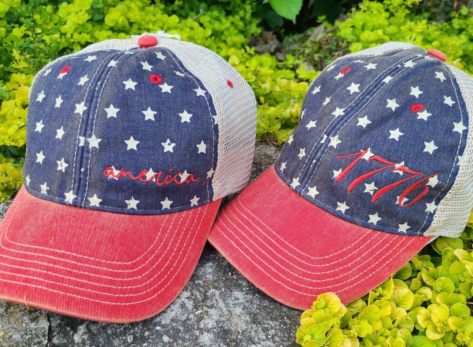 Patriotic American Baseball Cap - Etsy