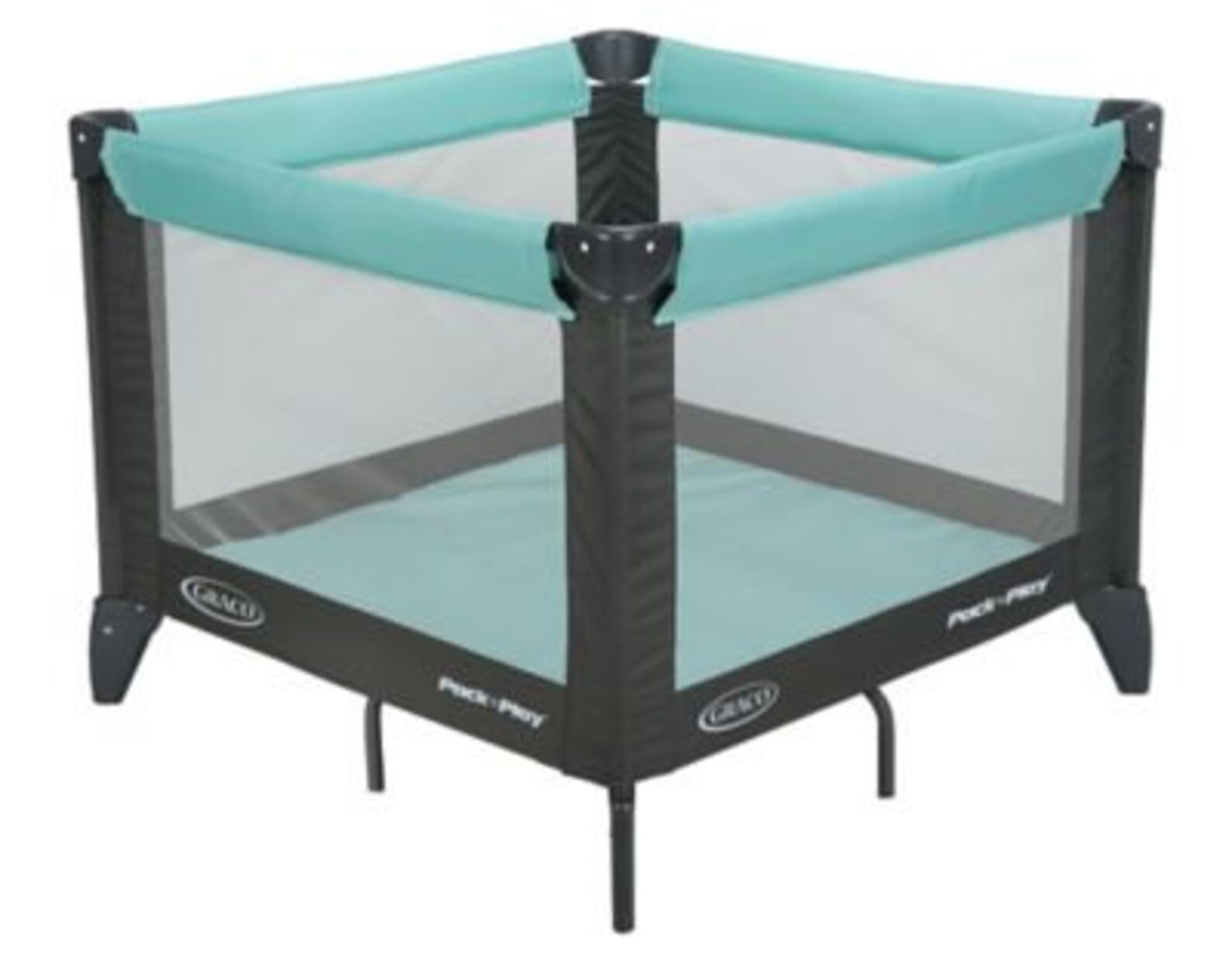 Graco Square Joovy Room for 2 - Pink Roses - Fitted Pack N Play Sheets ...