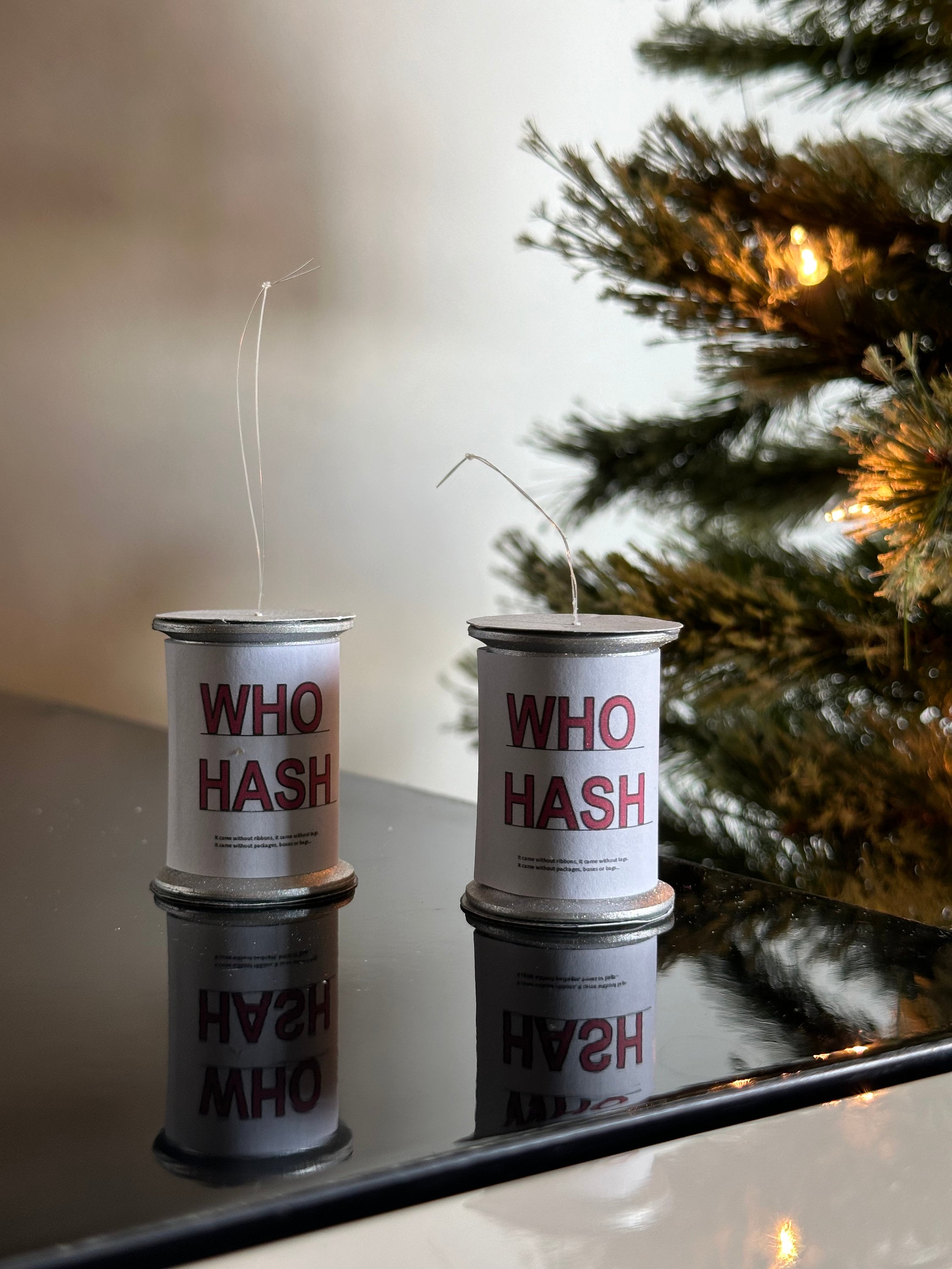 Can of Who Hash Grinch Christmas Tree Ornament - Etsy