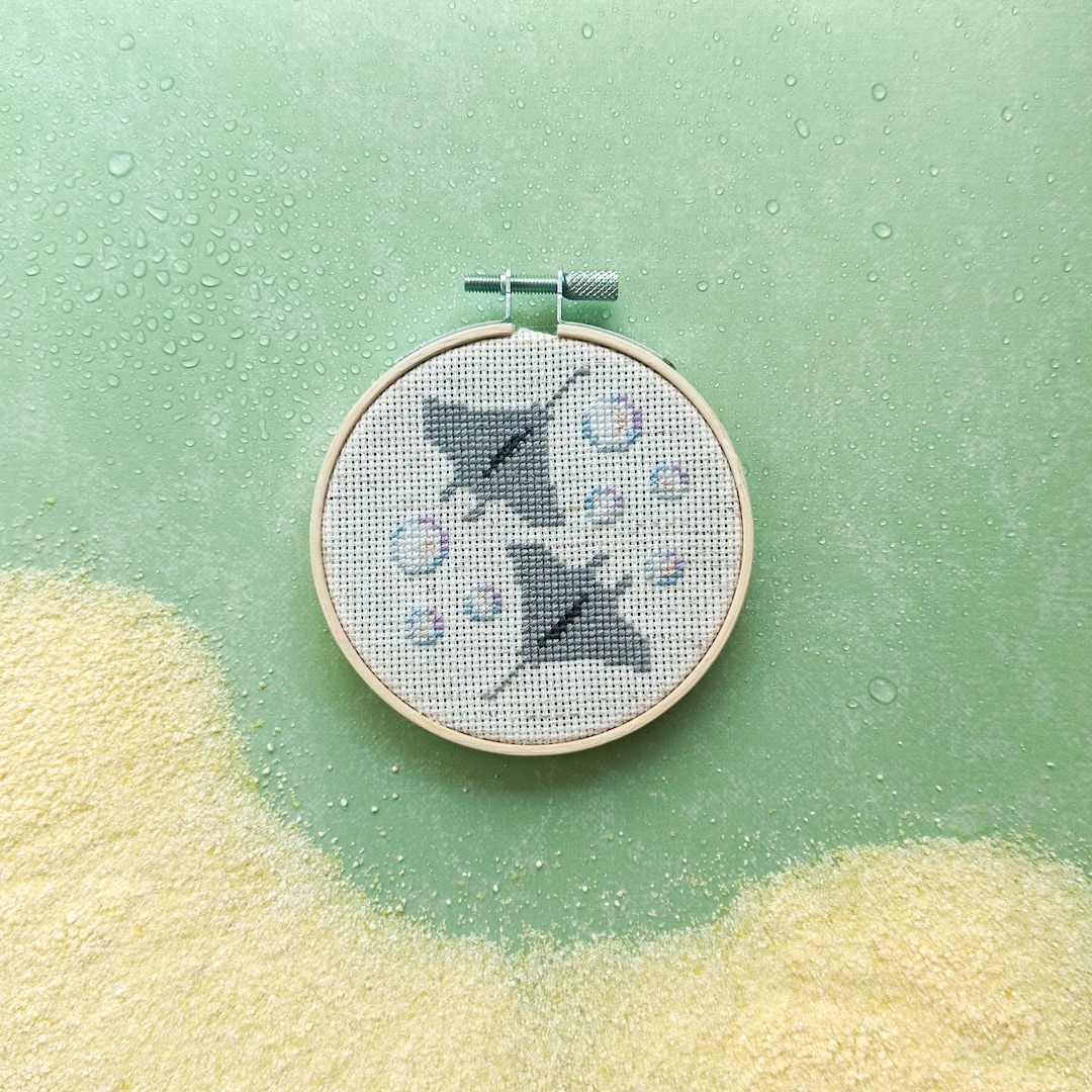 Stingray Cross Stitch Kit - "best Friends For-ray-ver" - Beginners ...