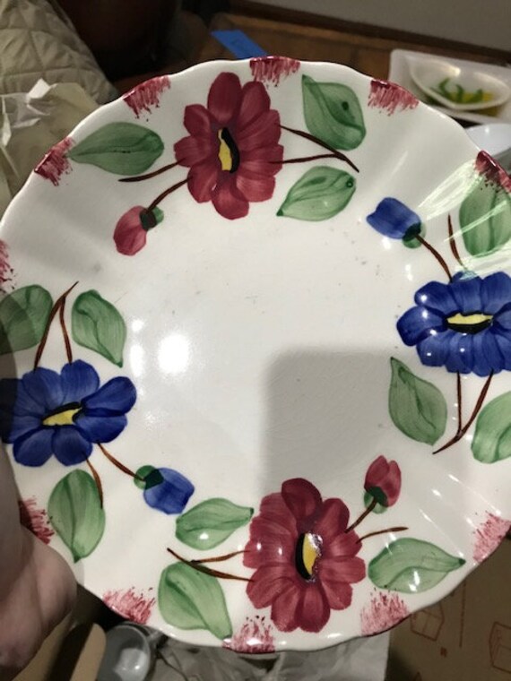 8 Piece Set Vintage Hand Painted Blue Ridge | Etsy