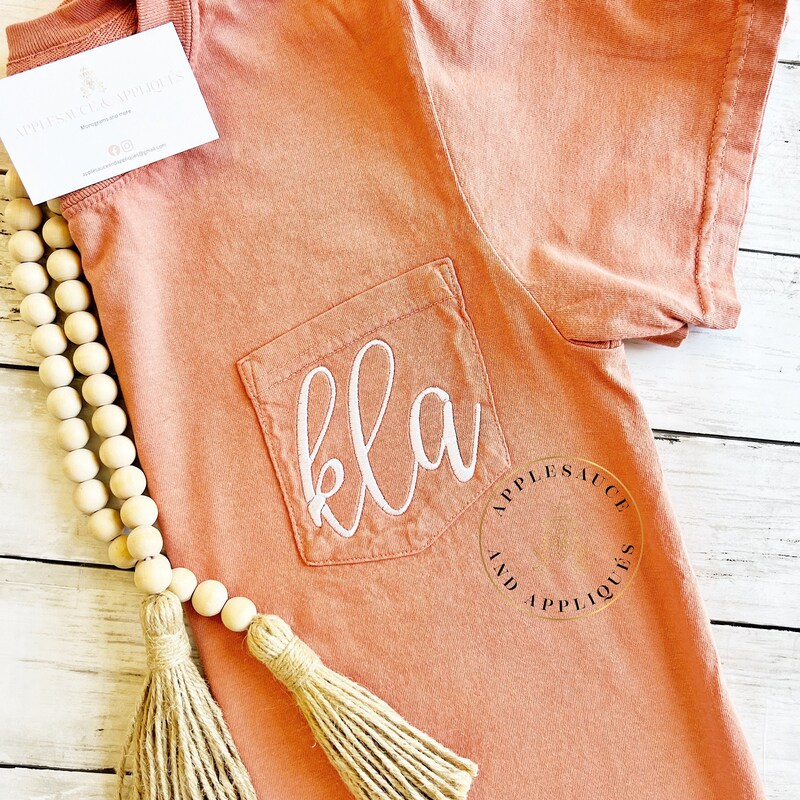 Monogram Tshirt - Etsy