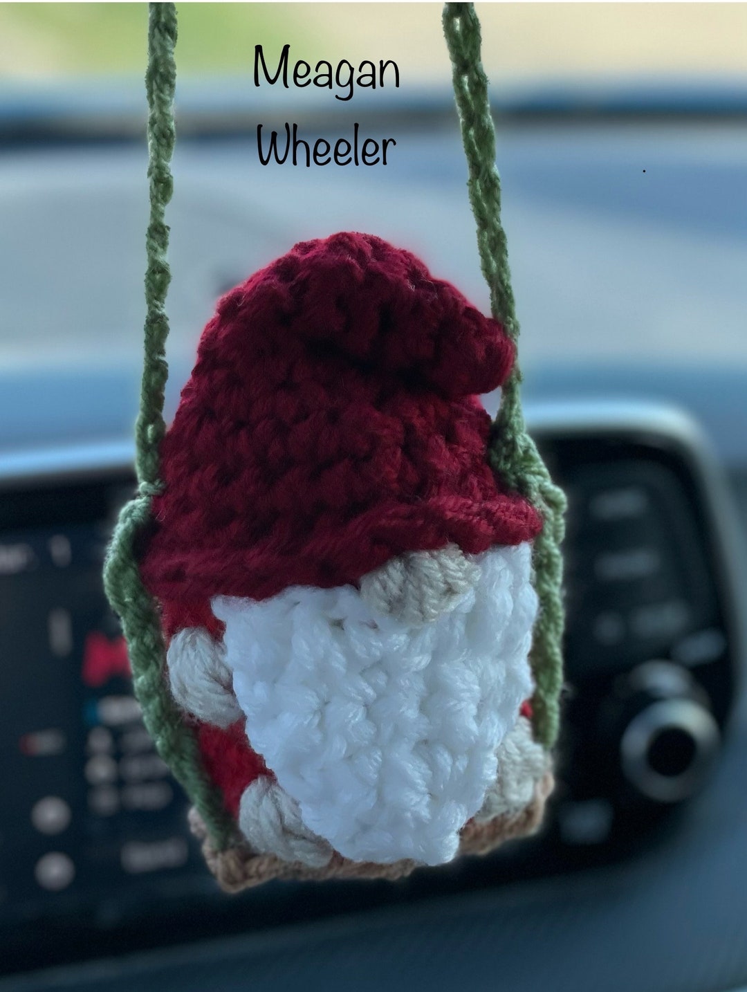 Gnome Car Charm, Car Accessory, Rear View Mirror Charm, Rear View ...