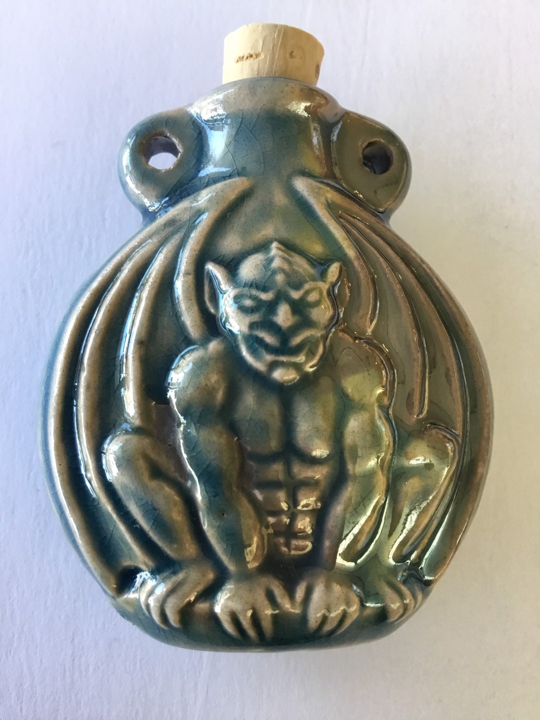 Clay Gargoyle Bottle Pendant - Etsy