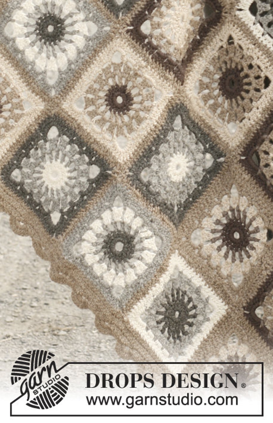 Crochet Blanket Wool and Alpaca, Square Pattern, Perforated Bedspreads ...