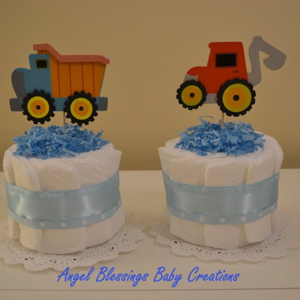 Tractor Diaper Cakes - Etsy