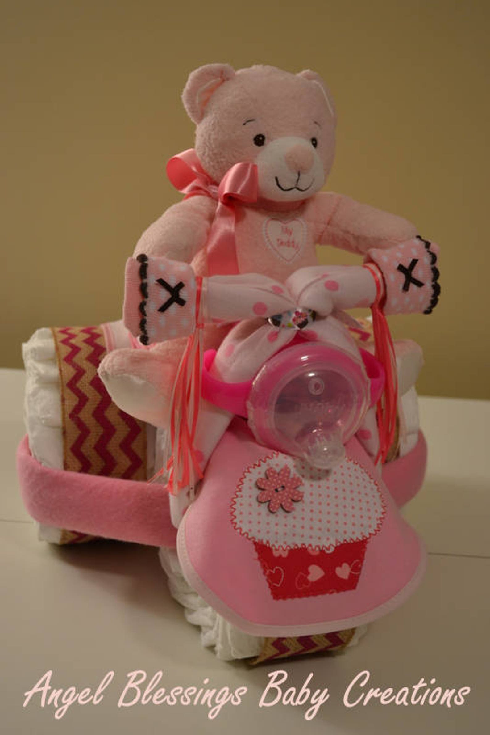Puppy Dog Tricycle Diaper Cake Baby Shower Centerpiece - Etsy