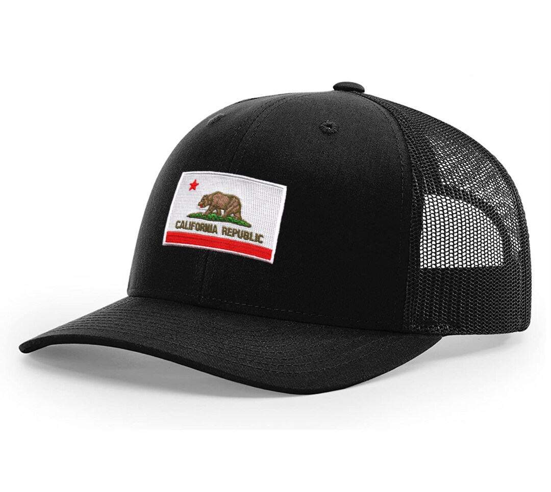 California Trucker Hat Comfort Fit Cali Republic Flag Mens Womens ...