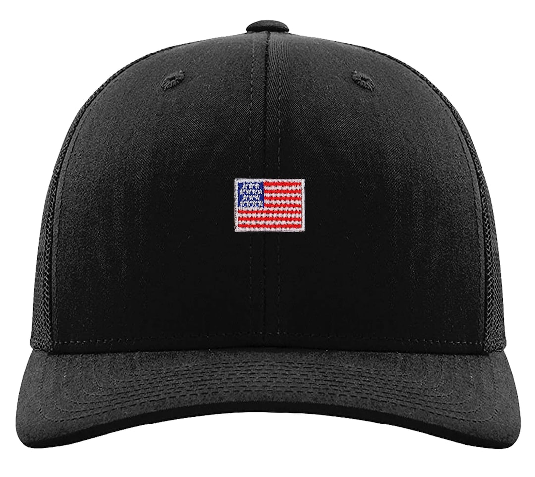 USA Flag Trucker Hat, Made in USA Hat, American Flag Baseball Hat ...