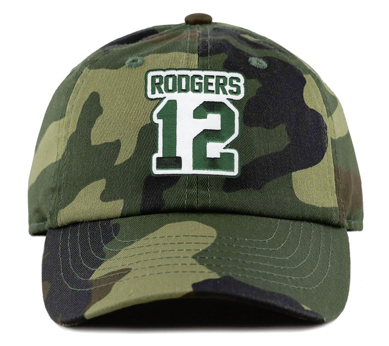 Aaron Rodgers Dad Hat Black or Camo Comfort Fit Jersey Cap - Etsy