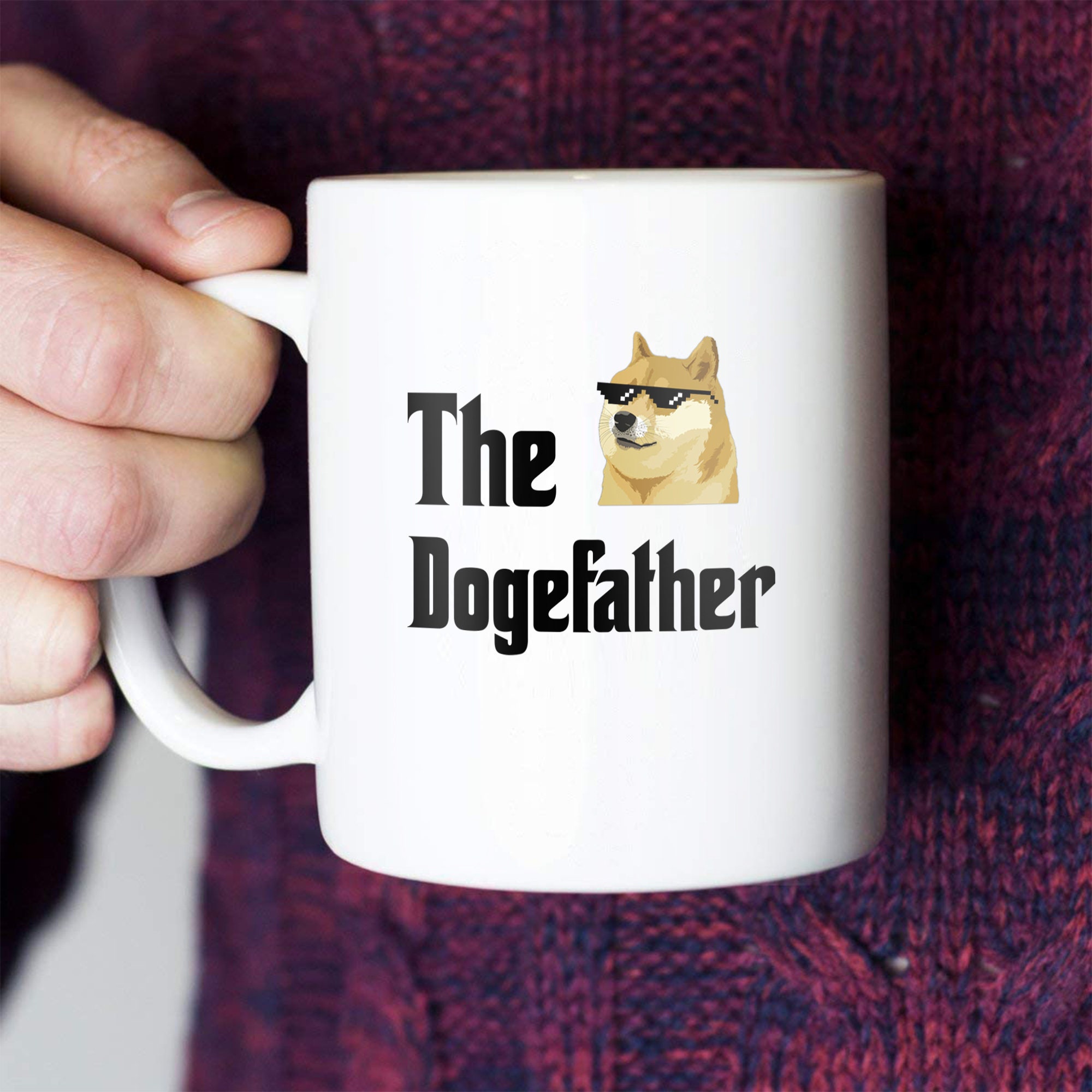 El Dogefather Taza Divertido Dogecoin Taza de Café 11 oz Doge - Etsy España