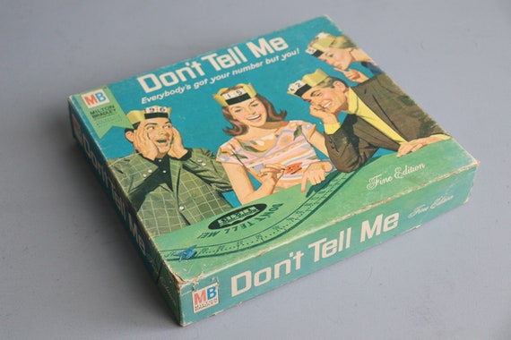 Vintage 1968 Don't Tell Me Game - Etsy