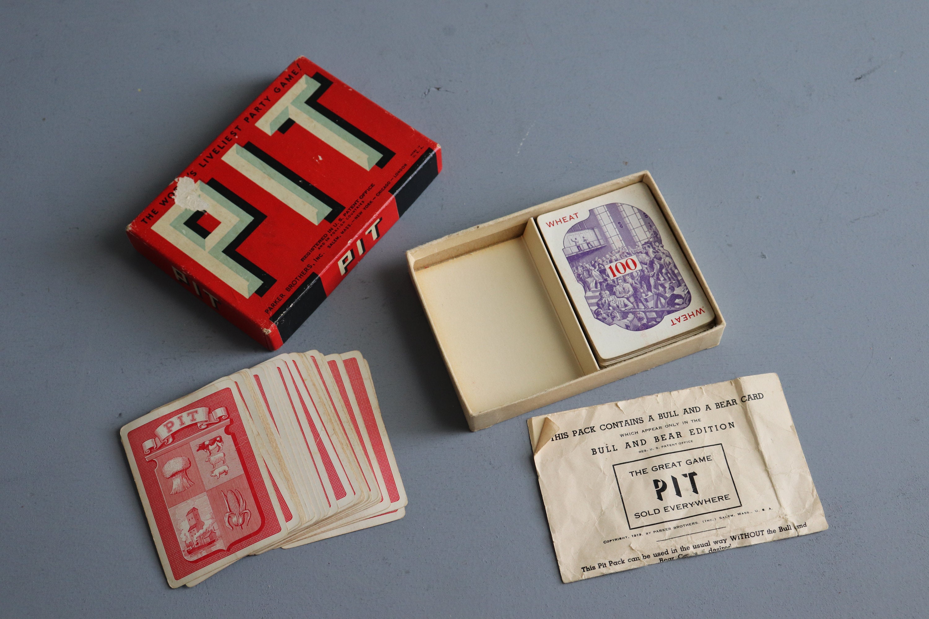 Vintage Pit Card Game Parker Brothers - Etsy UK