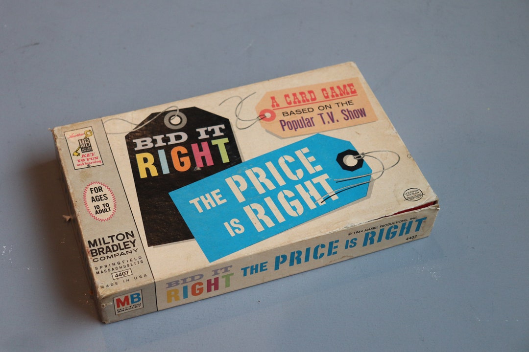 Vintage 1964 Price is Right Card Game - Etsy