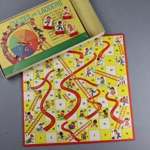Vintage 1974 Chutes & Ladders Game - Children's Game - Etsy