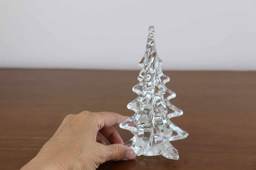 Vintage Clear Glass Christmas Tree - Etsy