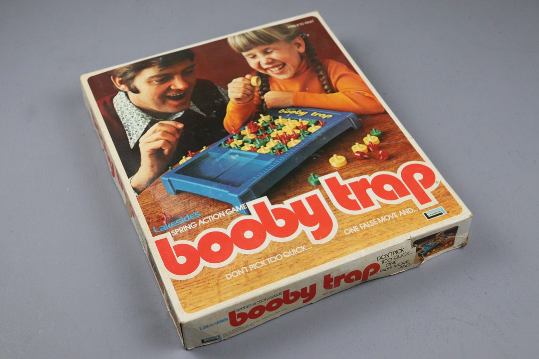 Vintage 1975 Booby Trap Game - Spring Action Game - Etsy