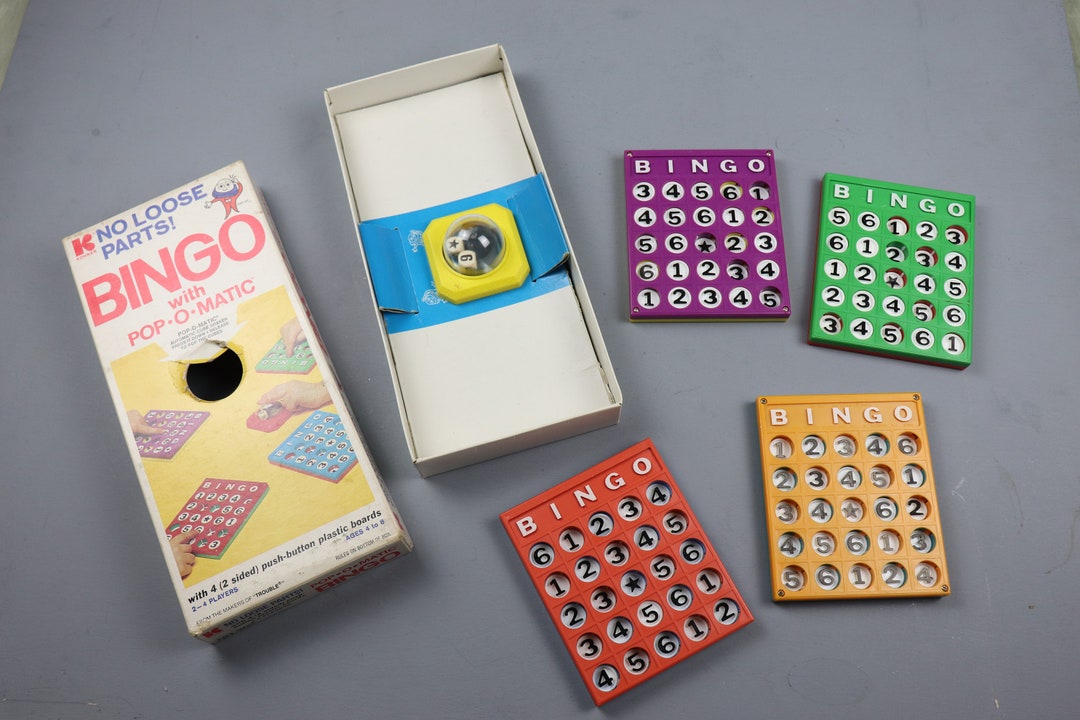 Vintage 1973 Bingo Pop O Matic Game - Etsy