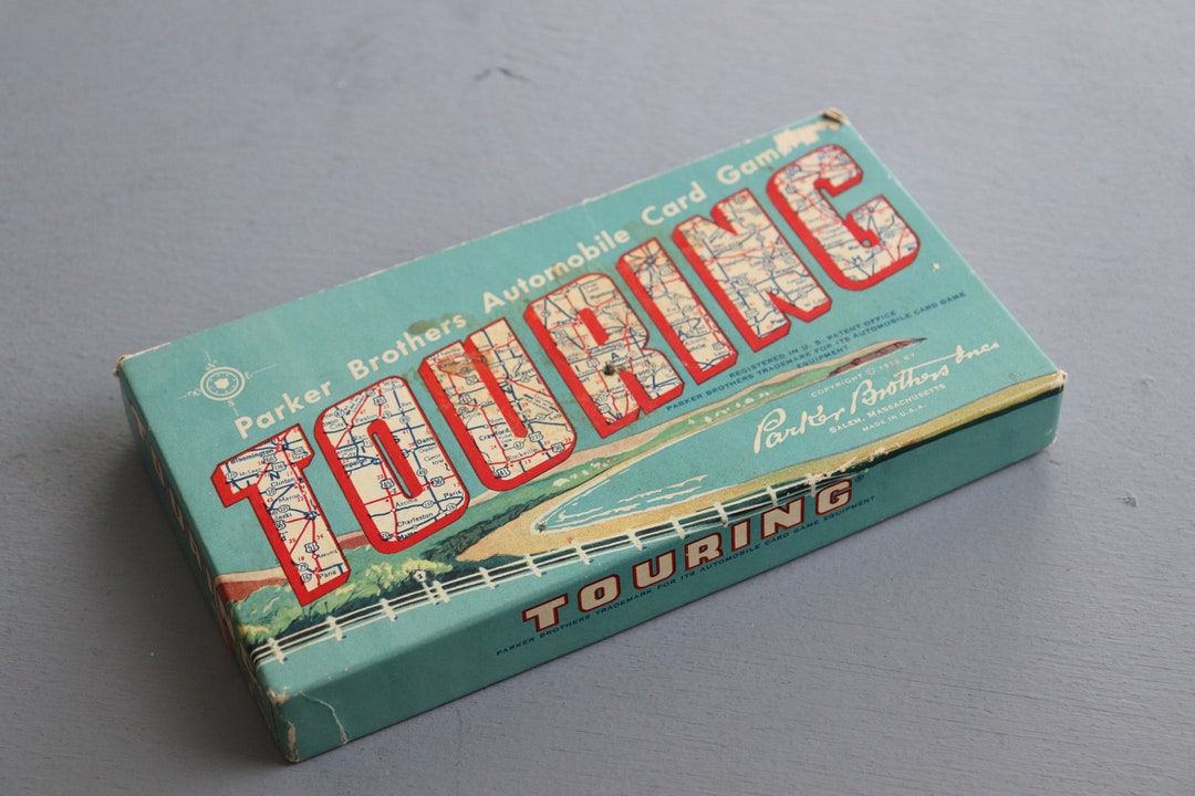 Vintage 1958 Touring Card Game Parker Brothers - Etsy